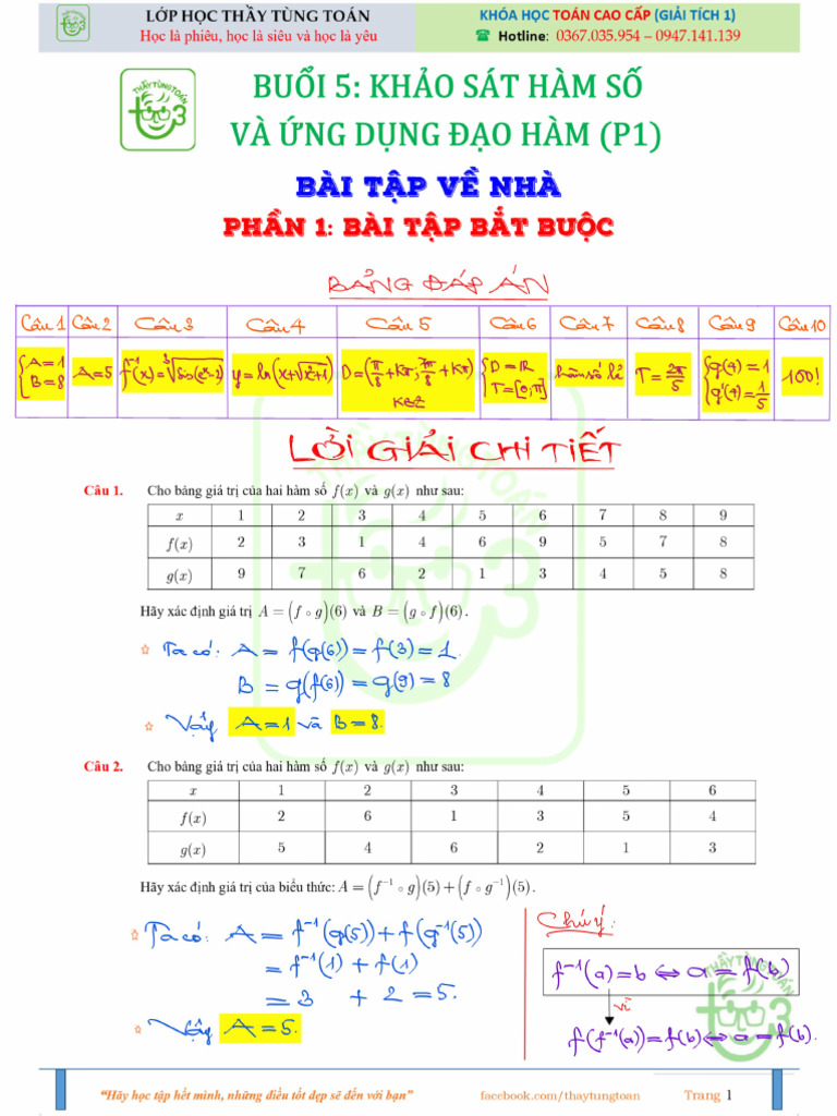 Buổi 5 - lời Giải Chi Tiết - btvn | PDF