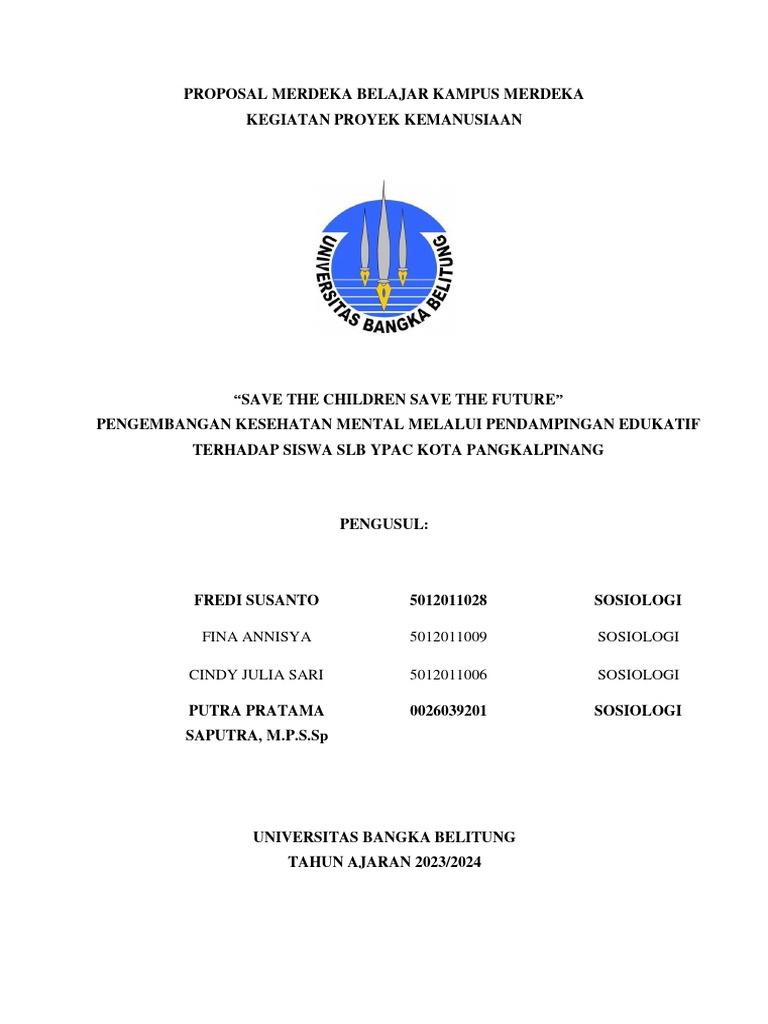 Proposal MBKM Tim Prokem SLB | PDF