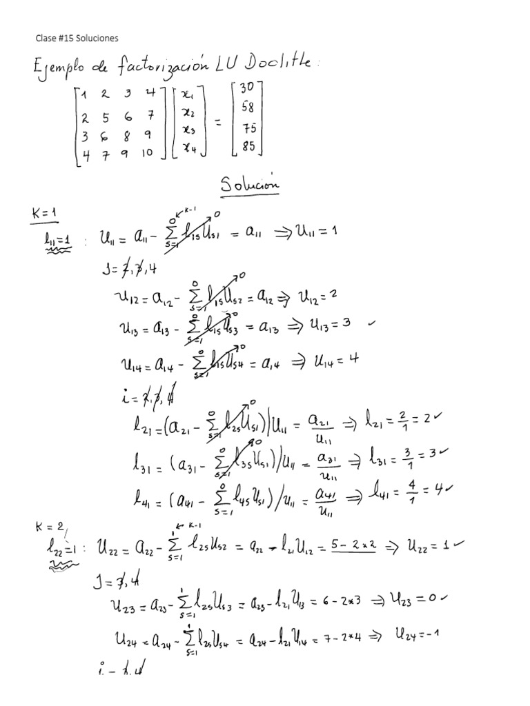 Doolittle - Crout | PDF
