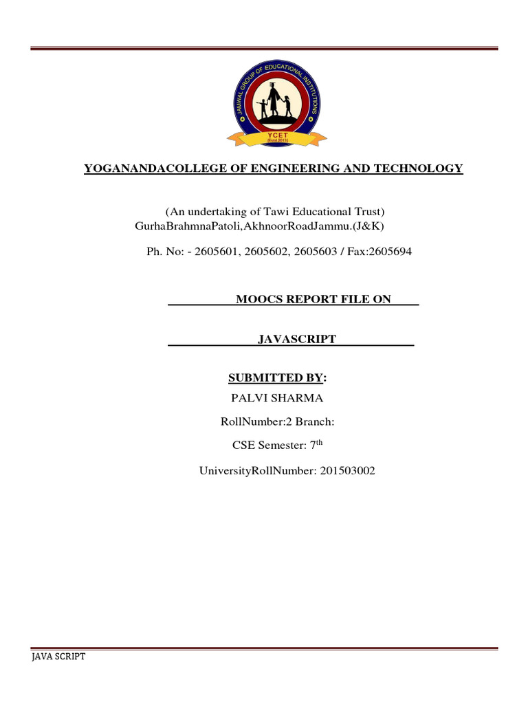 Report File Moocs Pages 1 | PDF | Computer Engineering | Software Development