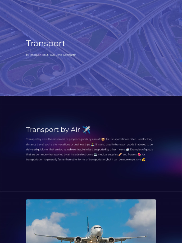 Overview of Transport Methods | PDF | Business