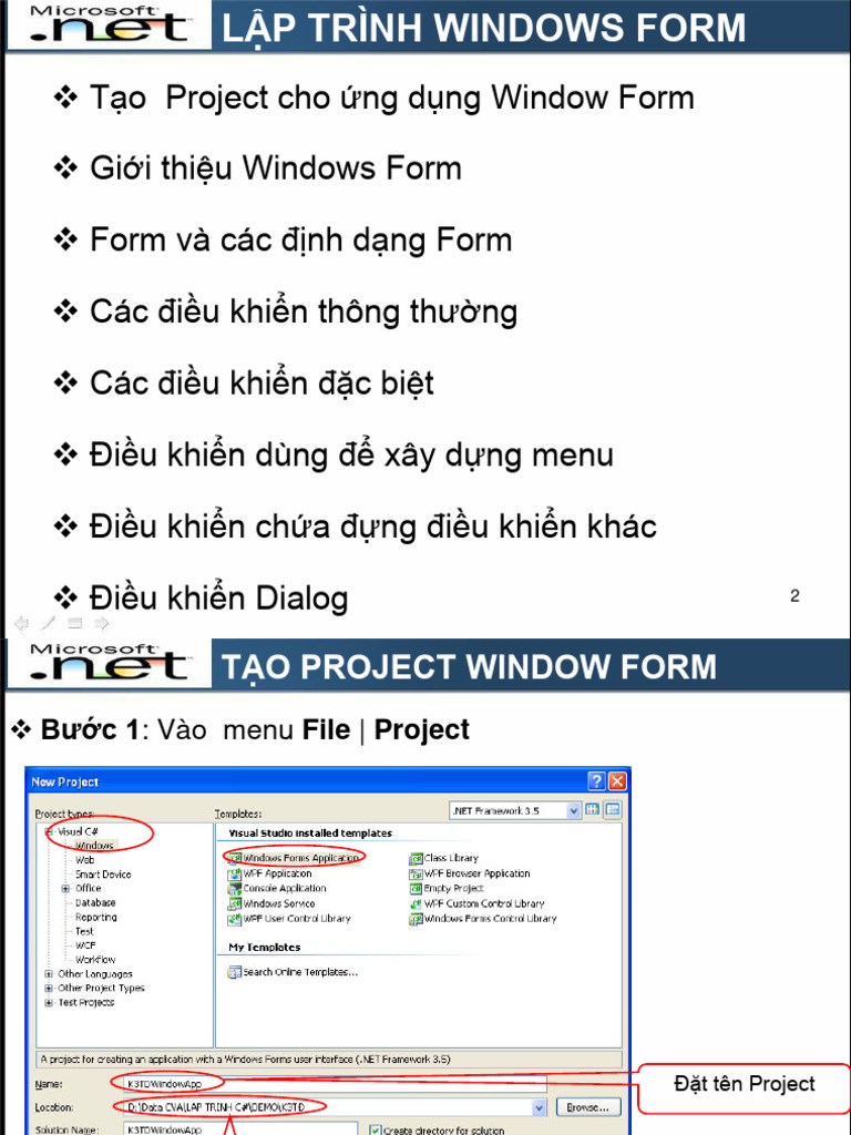 Chuong 2. Windows Forms Application - Thiet Ke Giao Dien Nguoi Dung | PDF