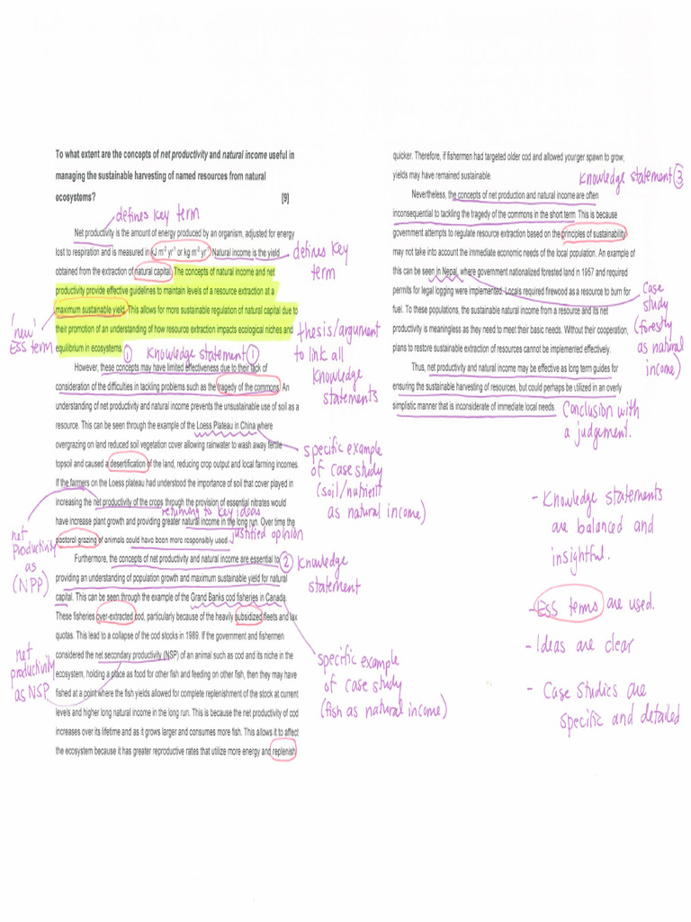 Extended Response Annotated 1 | PDF