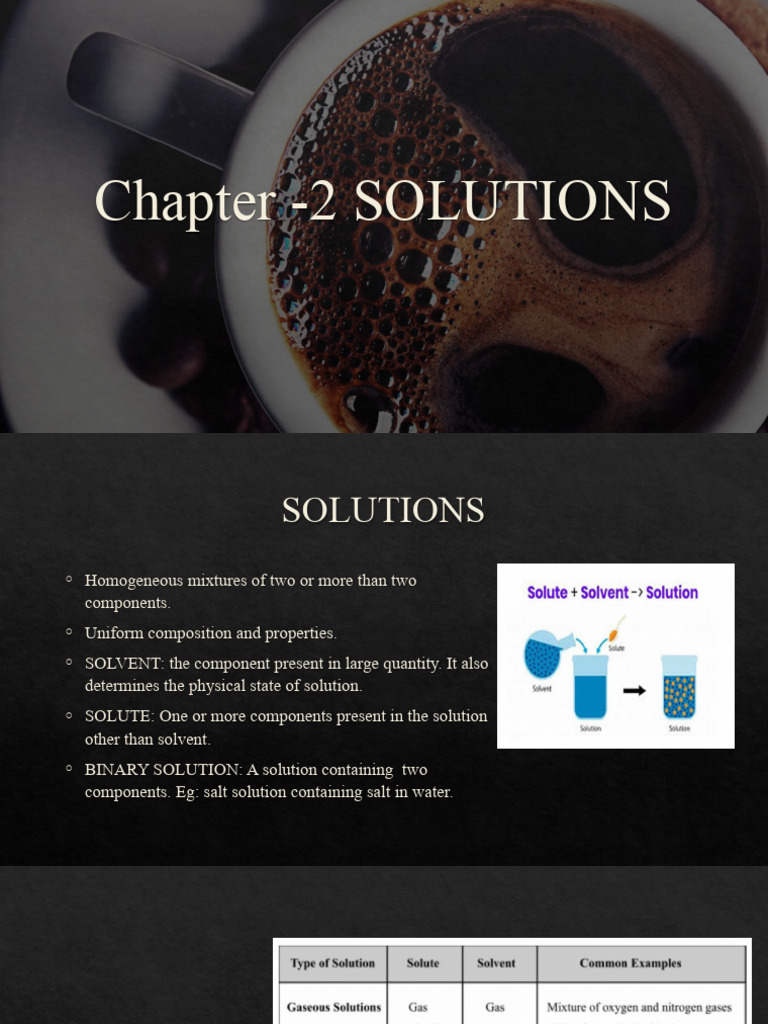Chapter - 2 Solutions | PDF | Mole (Unit) | Analytical Chemistry