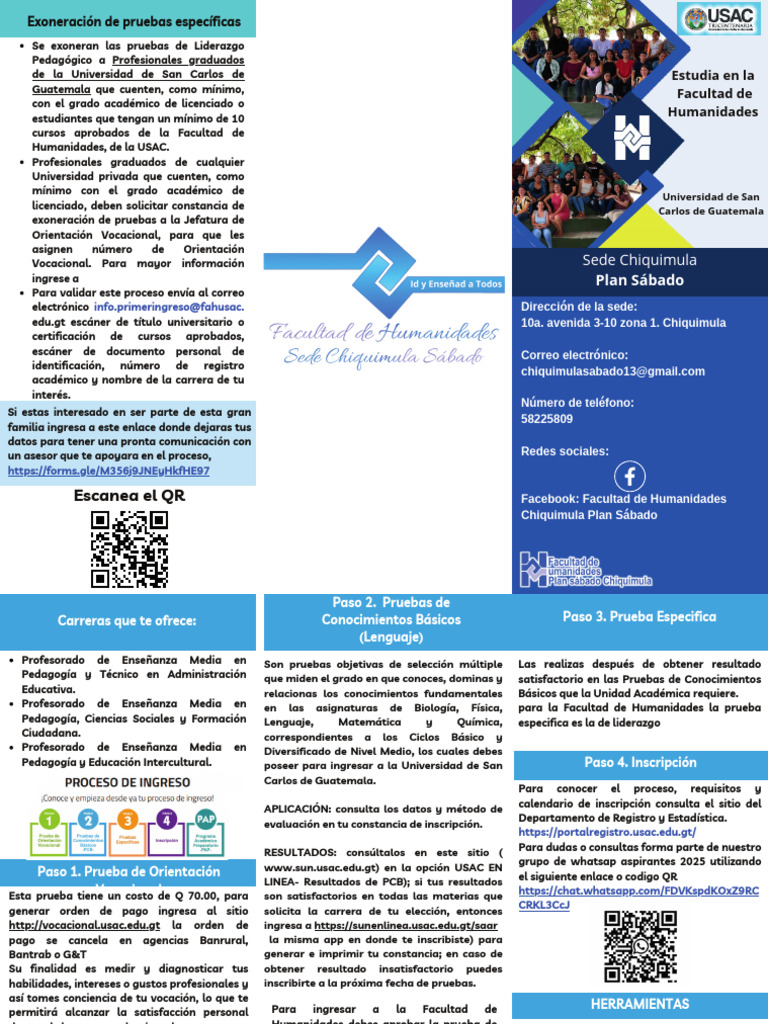 Trifoliar Promocion USAC 2025 | PDF | Titulo academico | Maestros