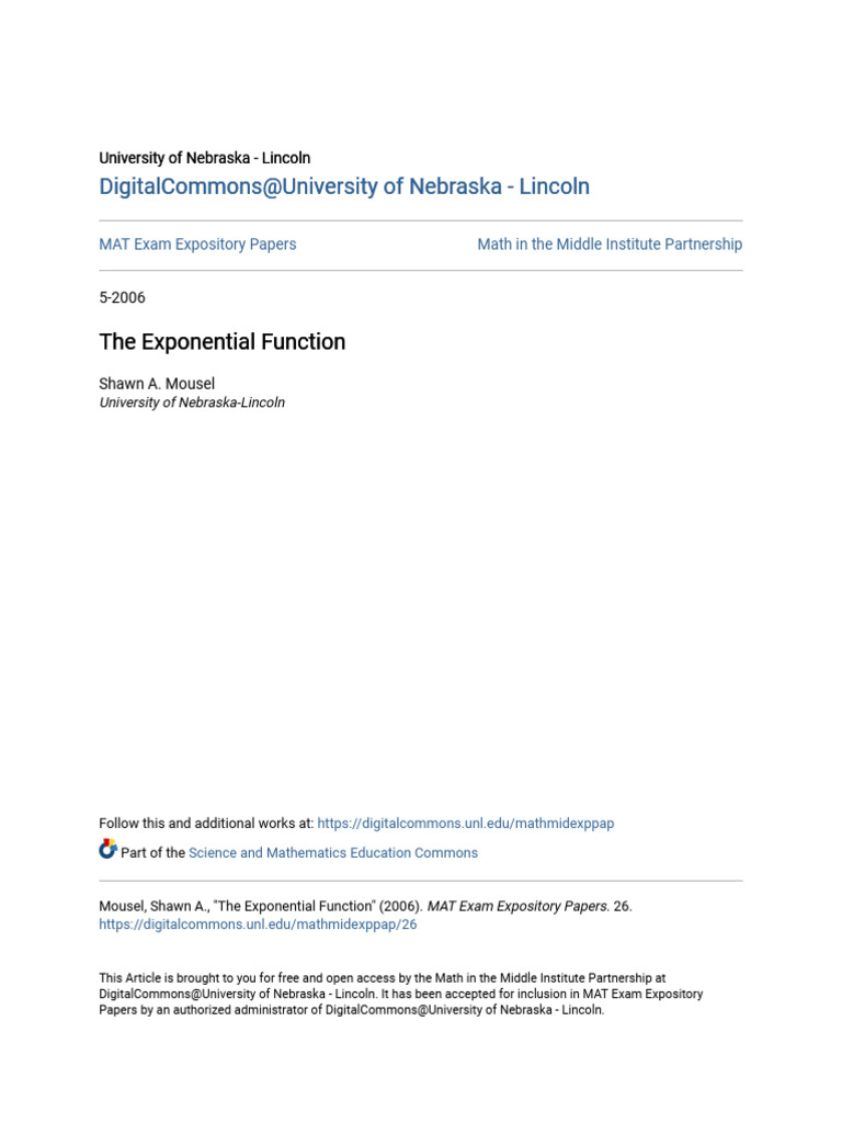 Understanding Exponential Functions | PDF | Exponential Function ...