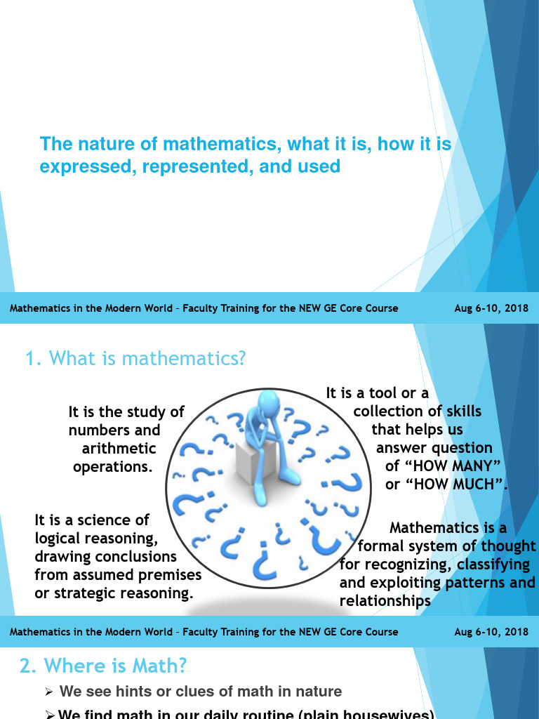MMW Lesson 1 Mathematics in Our World | PDF | Fractal | Mathematics