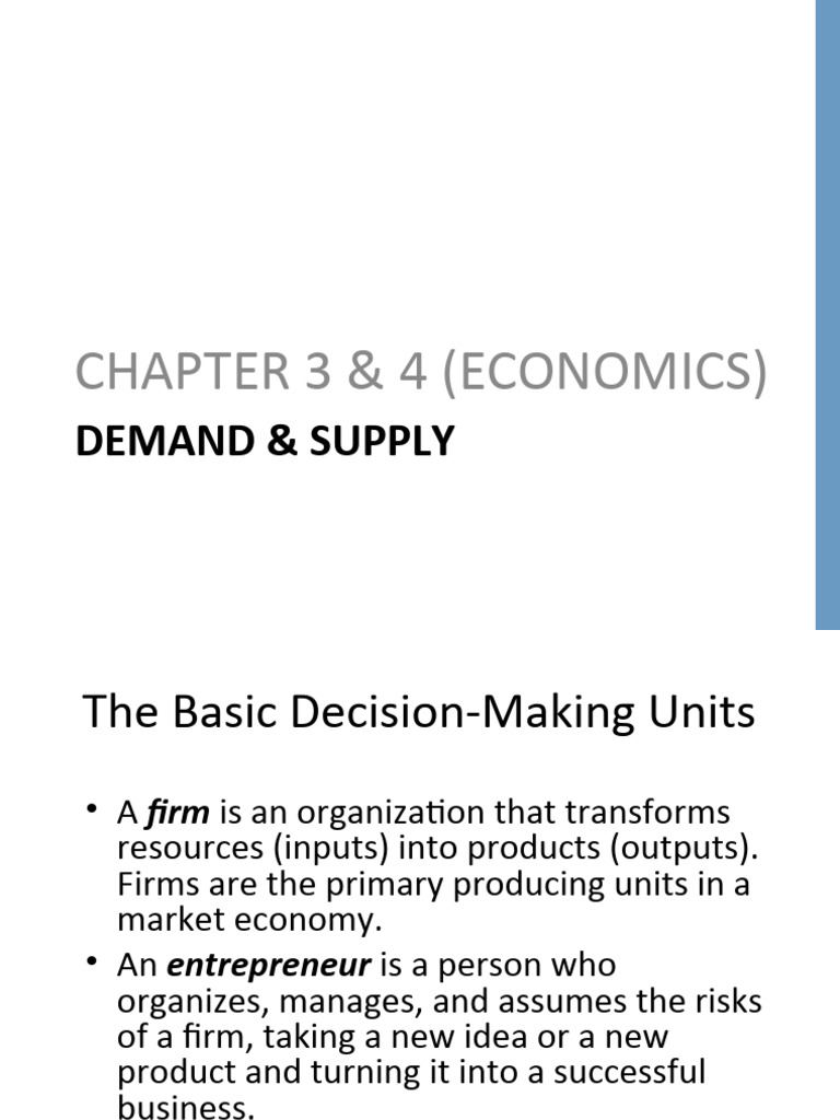 Economics: Demand & Supply Basics | PDF | Supply (Economics) | Demand