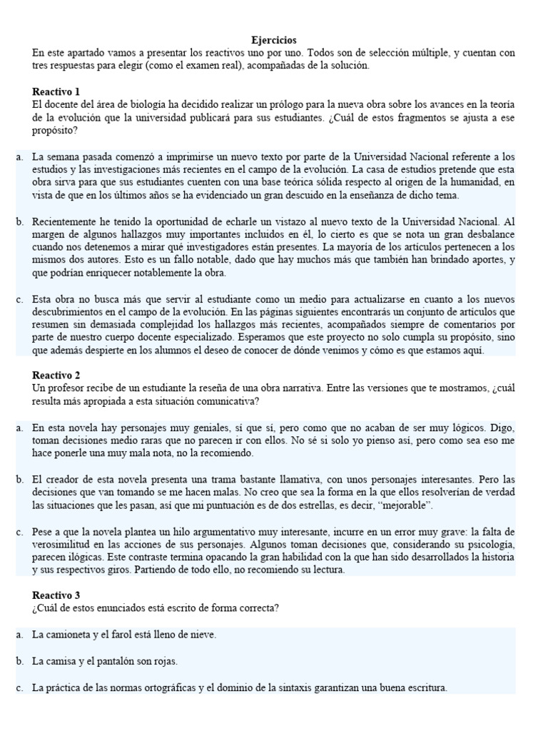 Ejercicios_redacción indirecta | PDF | Fantasía | Evolución