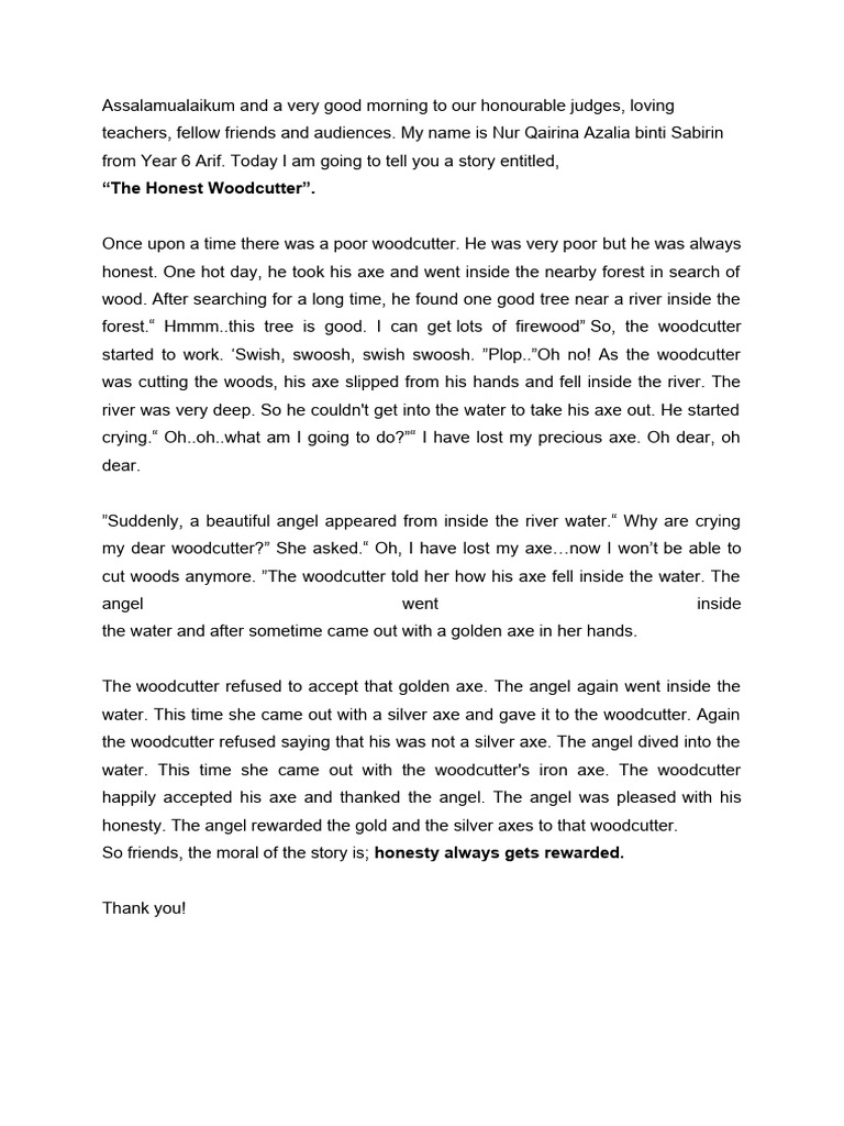 Storytelling Text For Level 2 | PDF