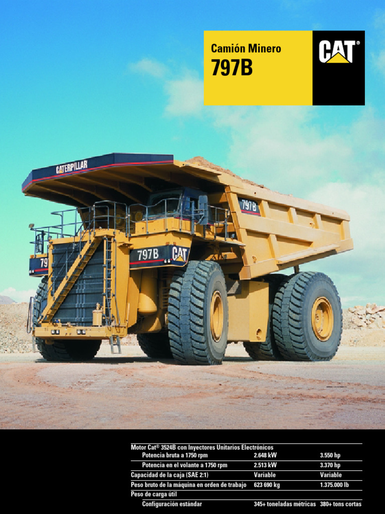 Cat 797B | PDF | Camión | Tecnología de vehículos
