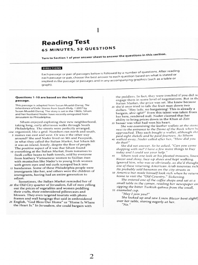 English SAT | PDF