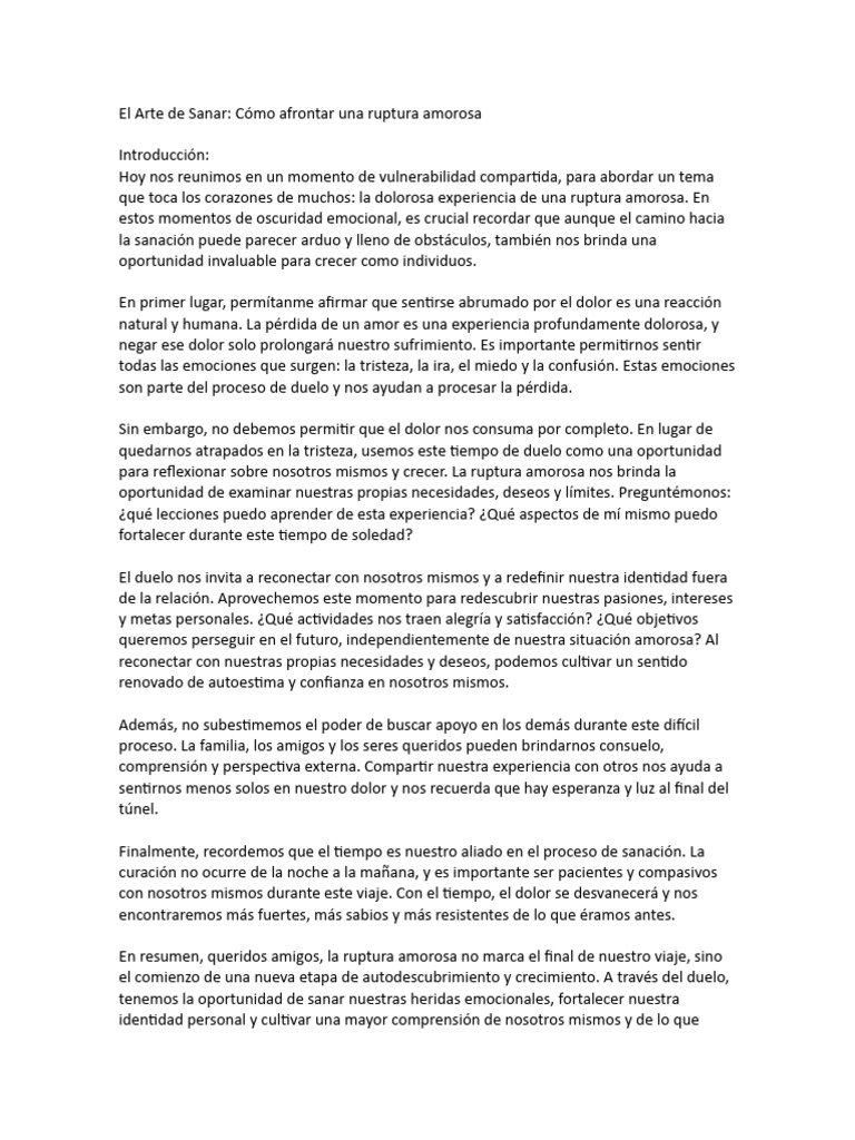 Discurso borrador | PDF | Las emociones | Resiliencia psicológica Discurso borrador | PDF | Las emociones | Resiliencia psicológica