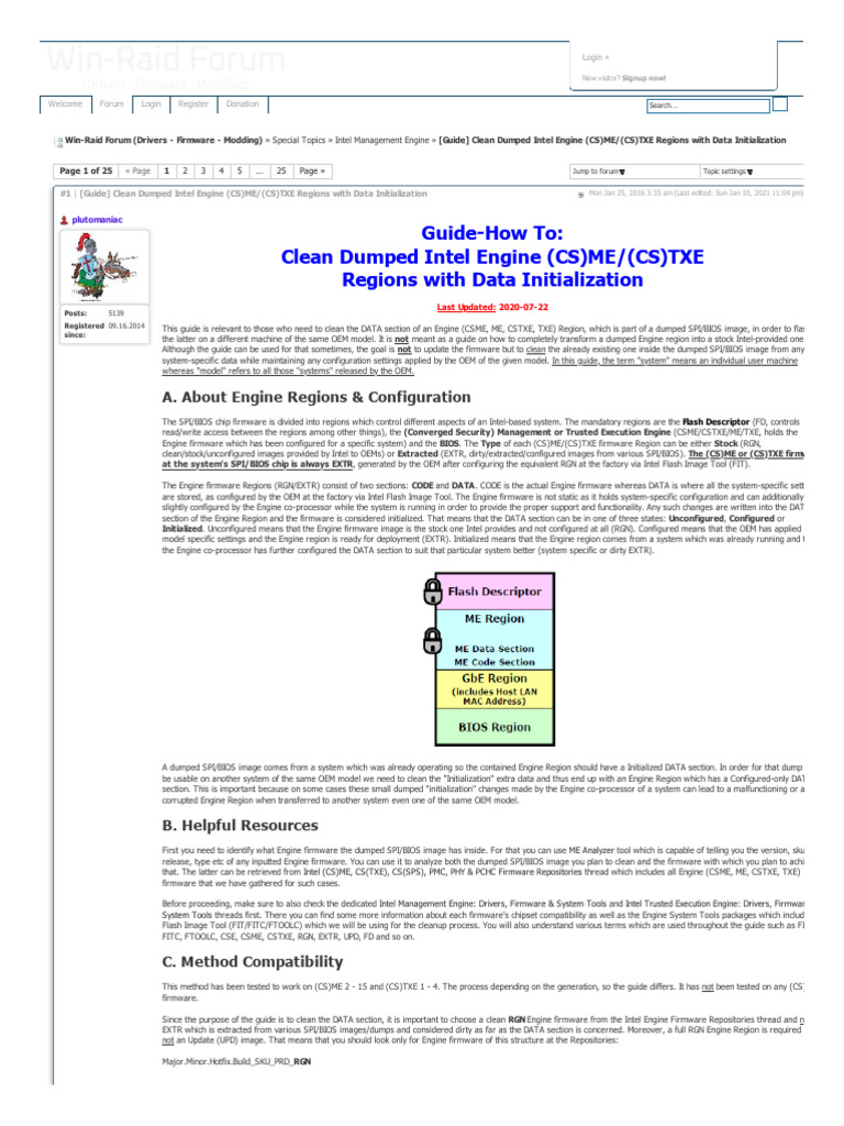 Forme Cse Me Txe Using Method Um Guide Clean Dumped Intel Engine | PDF ...