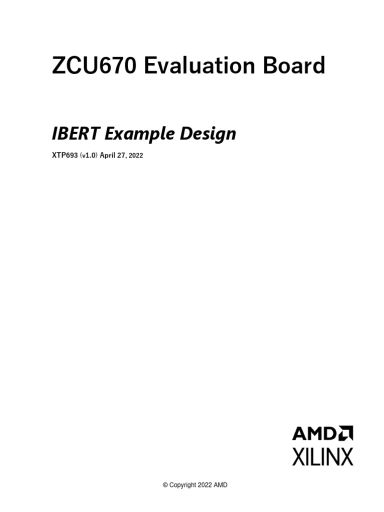 Xtp693 Zcu670 Ibert Example Design 2022 1 | PDF | Electrostatic ...