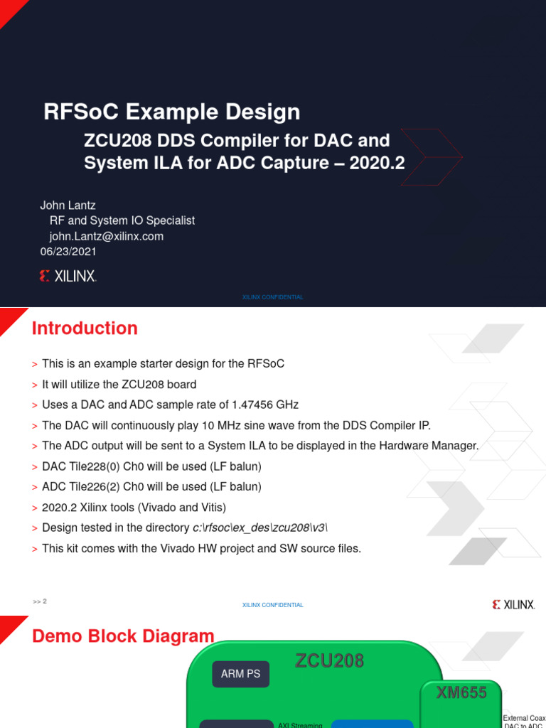 ZCU208 Dds Ila 2020p2 RevA Released | PDF | Analog To Digital Converter ...