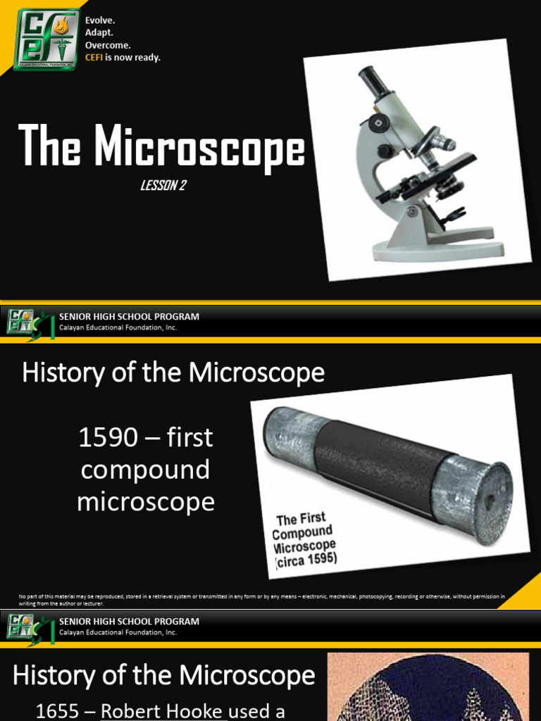 History and Use of Microscopes | PDF | Microscope | Electron Microscope