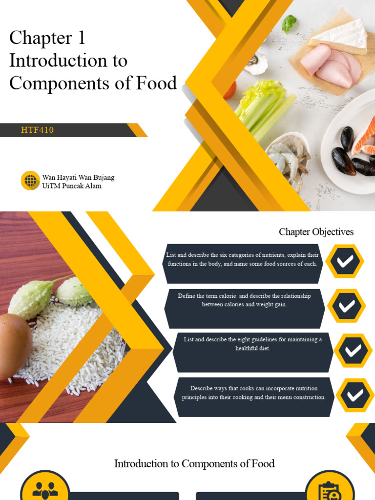 C1 Introduction To Components of Food | Download Free PDF | Foods | Fat