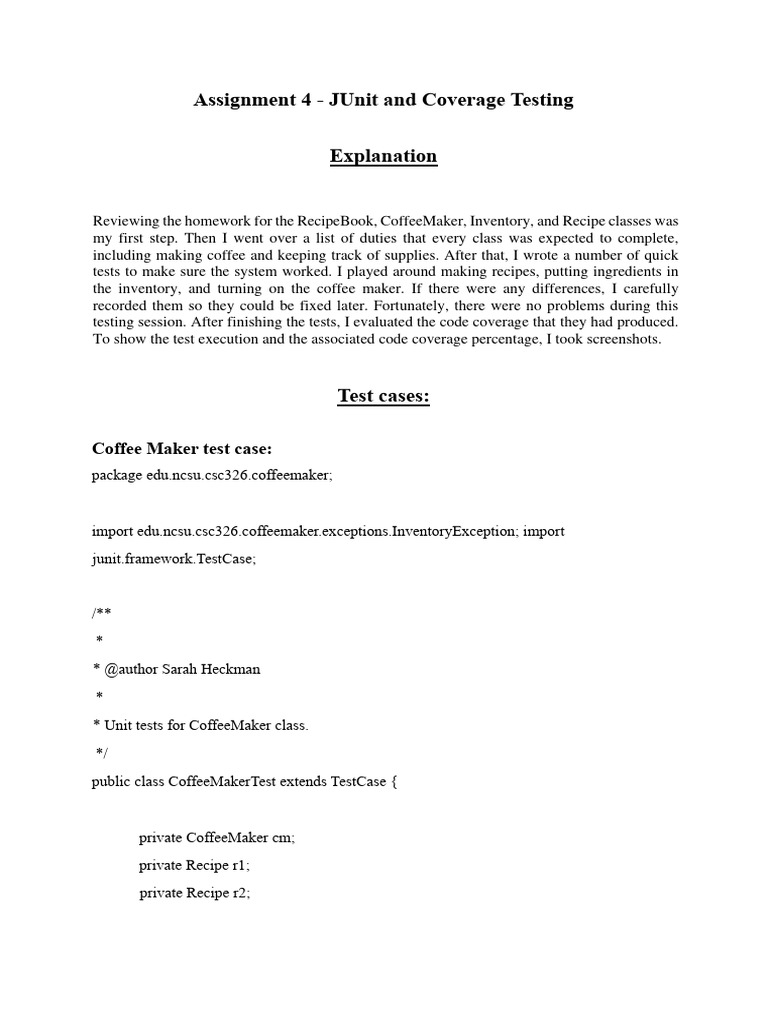 Assignment 04 | PDF | Software Engineering | Computer Programming Assignment 04 | PDF | Software Engineering | Computer Programming