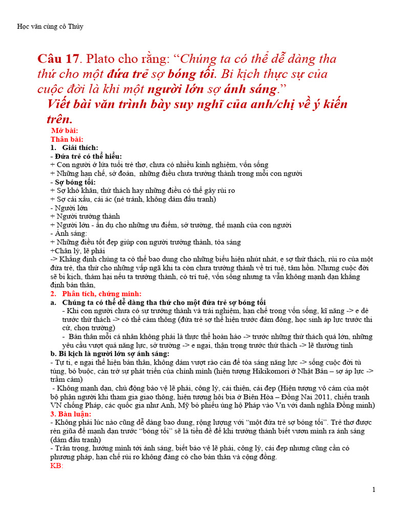 NLXH Ngư I L N S Ánh Sáng | PDF