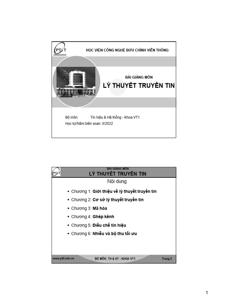 SlideC4-L- thuy-t Truy-n Tin 2022 | PDF