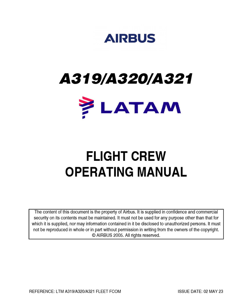 Fcom A320 Fam All - Uso Exclusivo WTP | PDF | Aerospace | Airliner