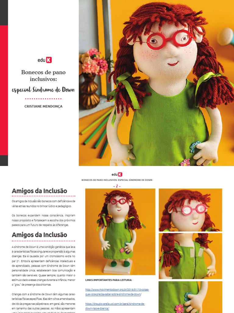 Apostila Bonecos Inclusivos Sindrome de Down | PDF | Síndrome de Down