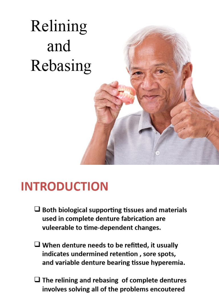 Reling and Rebasing of Complete Denture | PDF | Dentures | Mouth