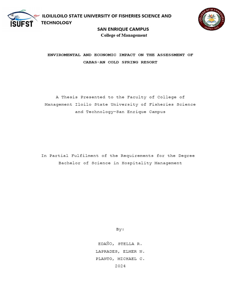 Thesis 2024 Updated 1 1 | Download Free PDF | Sustainability | Survey Methodology
