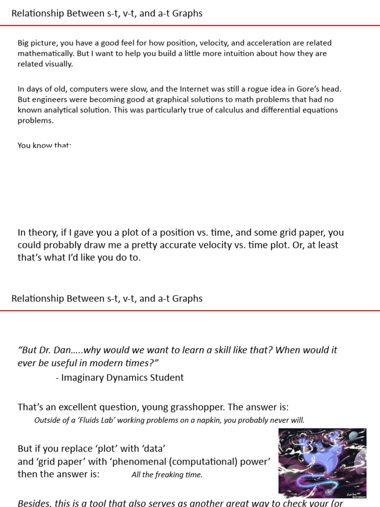 12 - 3 Erratic Motion - Graphical Analysis | PDF | Acceleration | Velocity