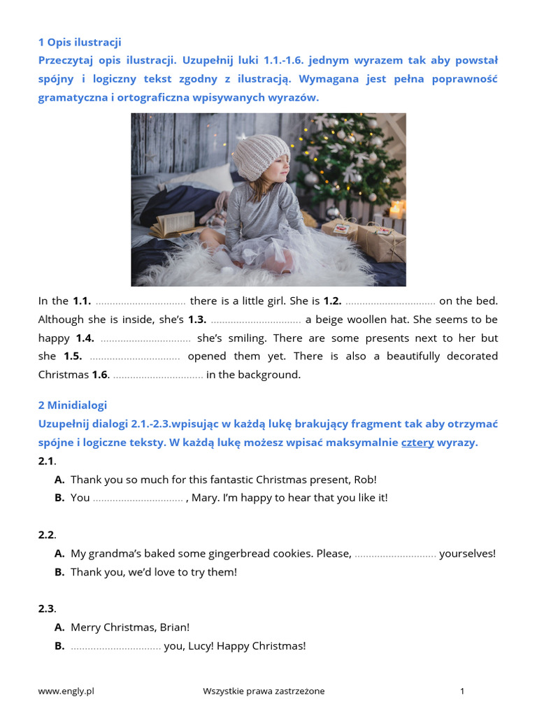 Xmas Lesson E8 | PDF