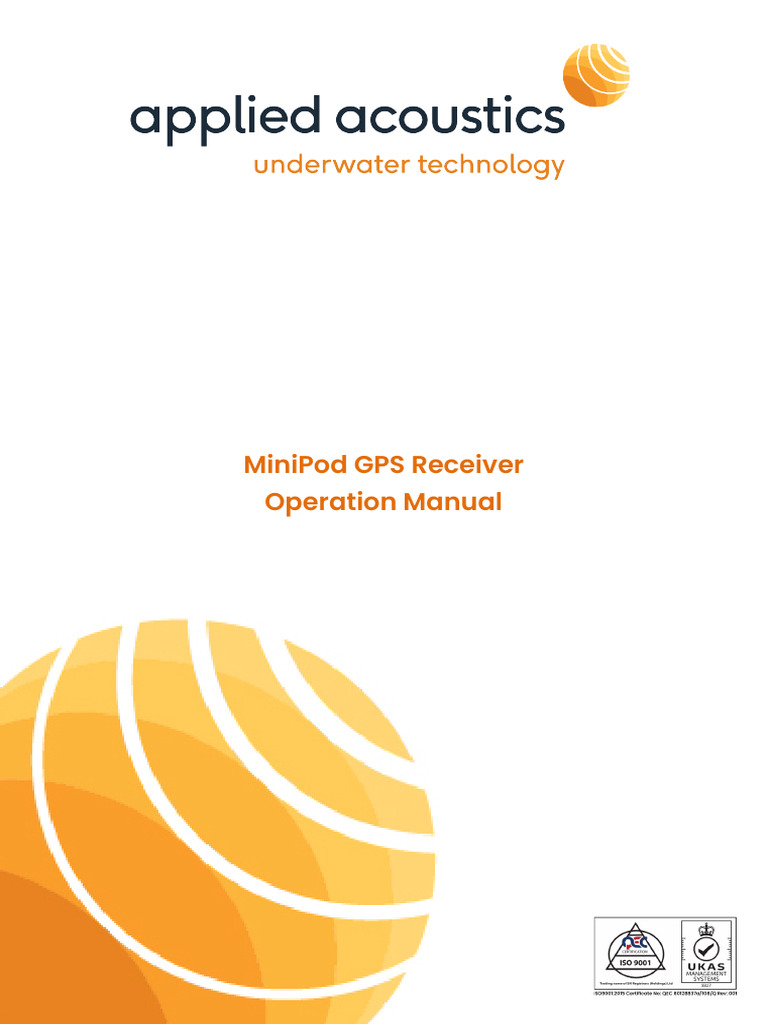 MiniPod GPS Receiver Operation Manual | PDF | Global Positioning System ...