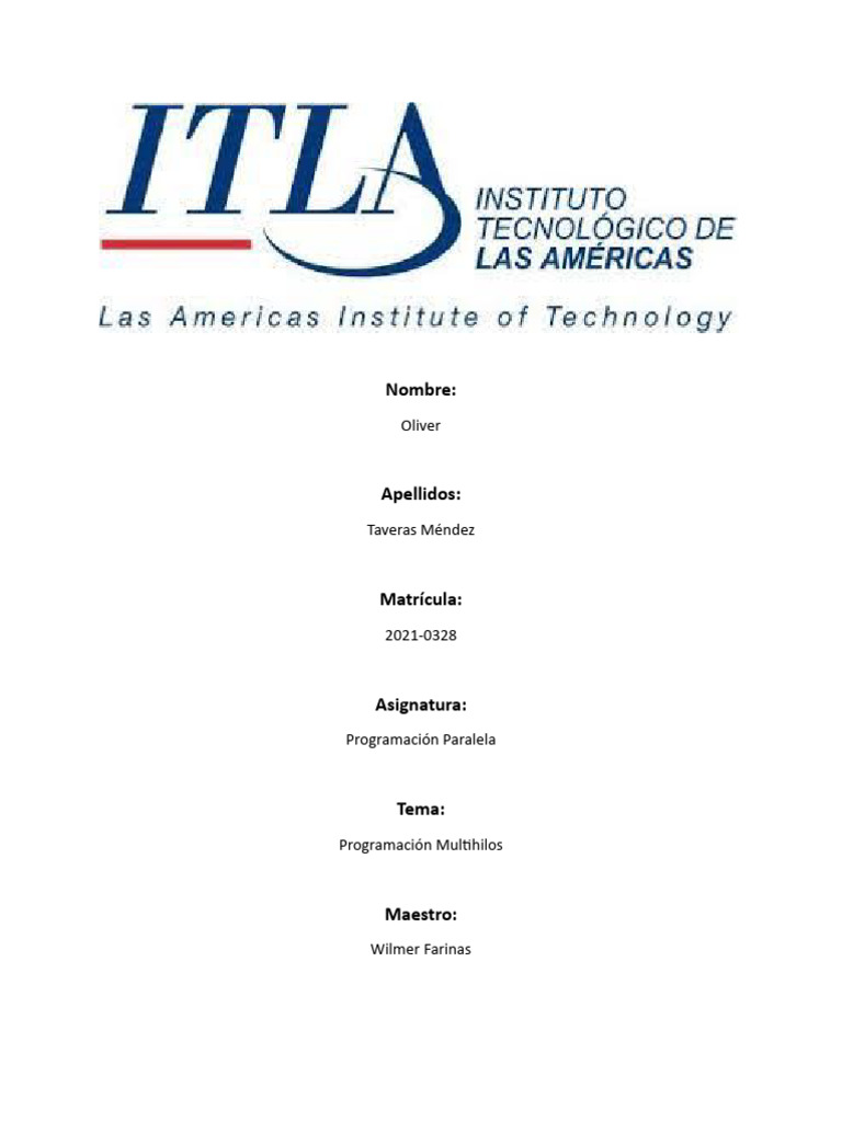 Programación Multihilos | PDF | Hilo (Computación) | Proceso (Computación)