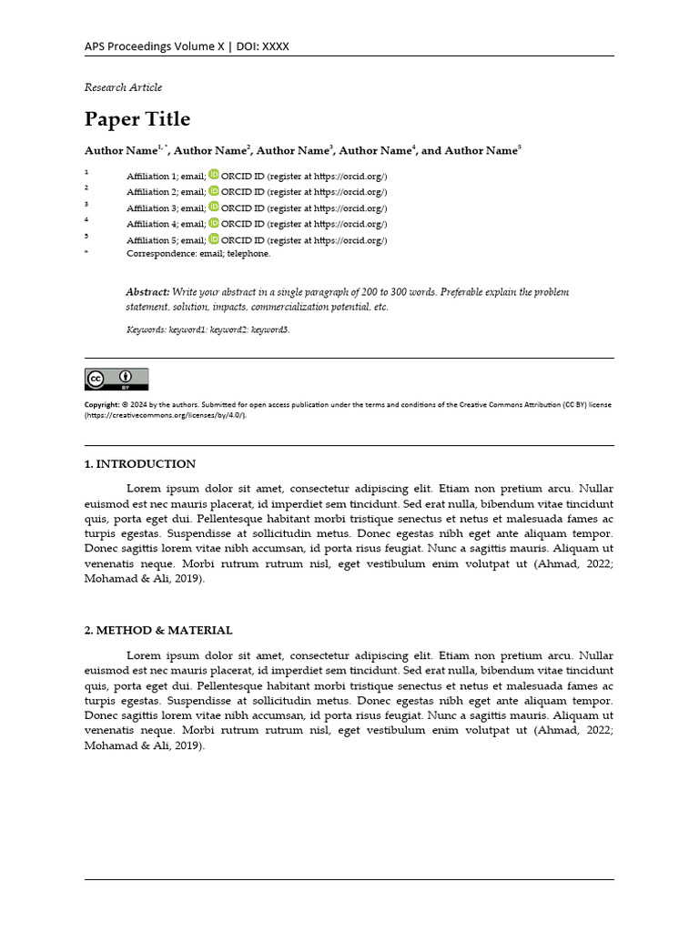 Template Paper MIIX24 2024 | PDF | Written Communication