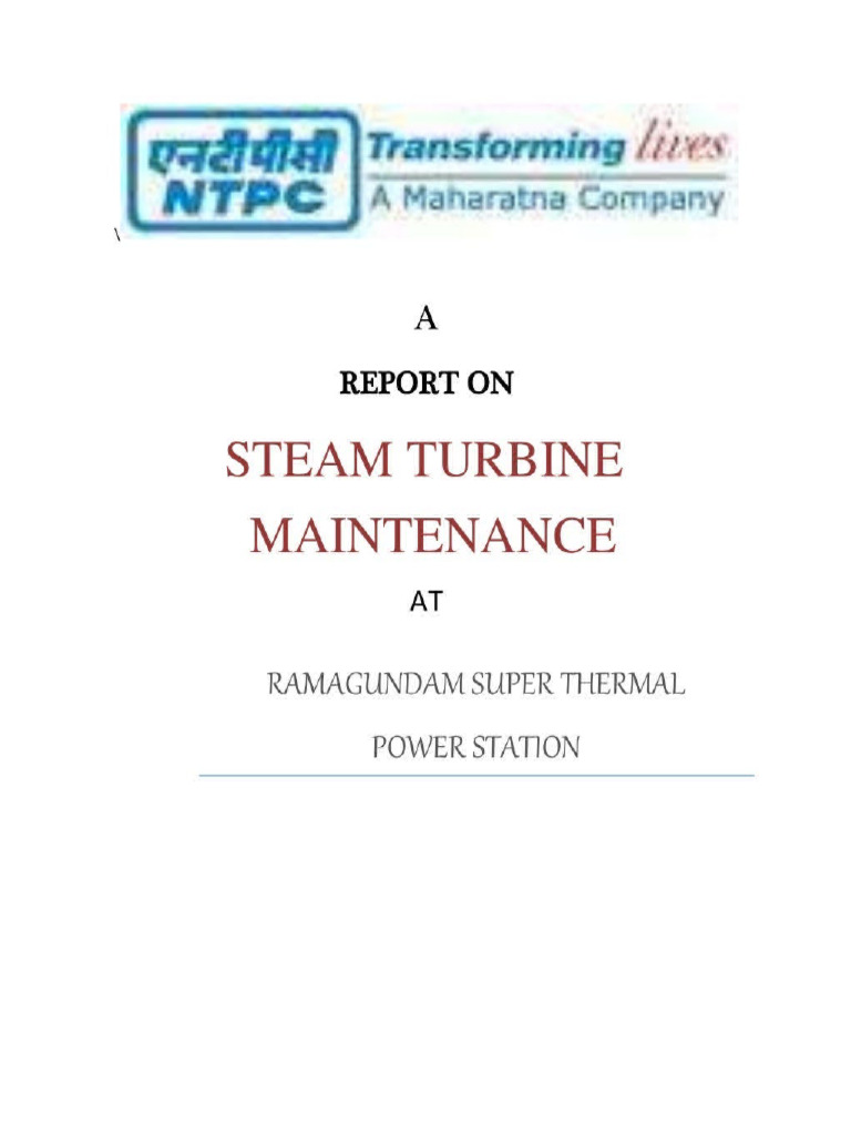 Maintainence of Steam Turbine | PDF