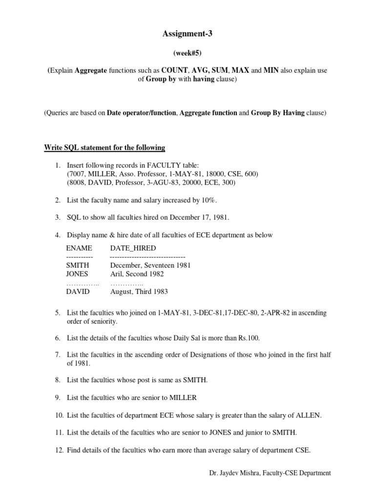 Assignment-3 (Assignments) | PDF | Databases | Data Management