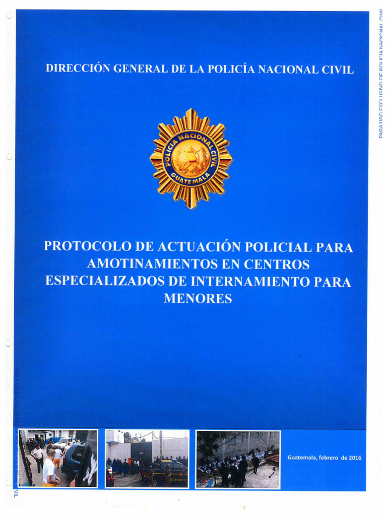 Protocolo de Act Policial Amoti Centros Esp Internamiento Menores | PDF