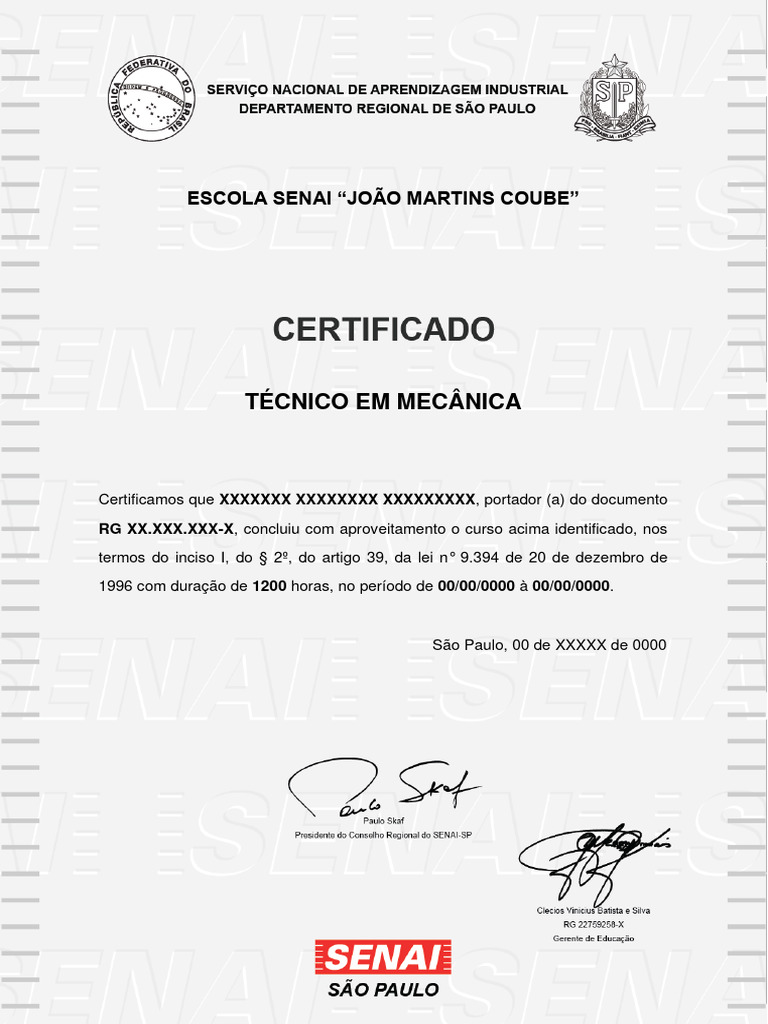 Certificado mecânica | PDF | Eletricidade | Rede elétrica