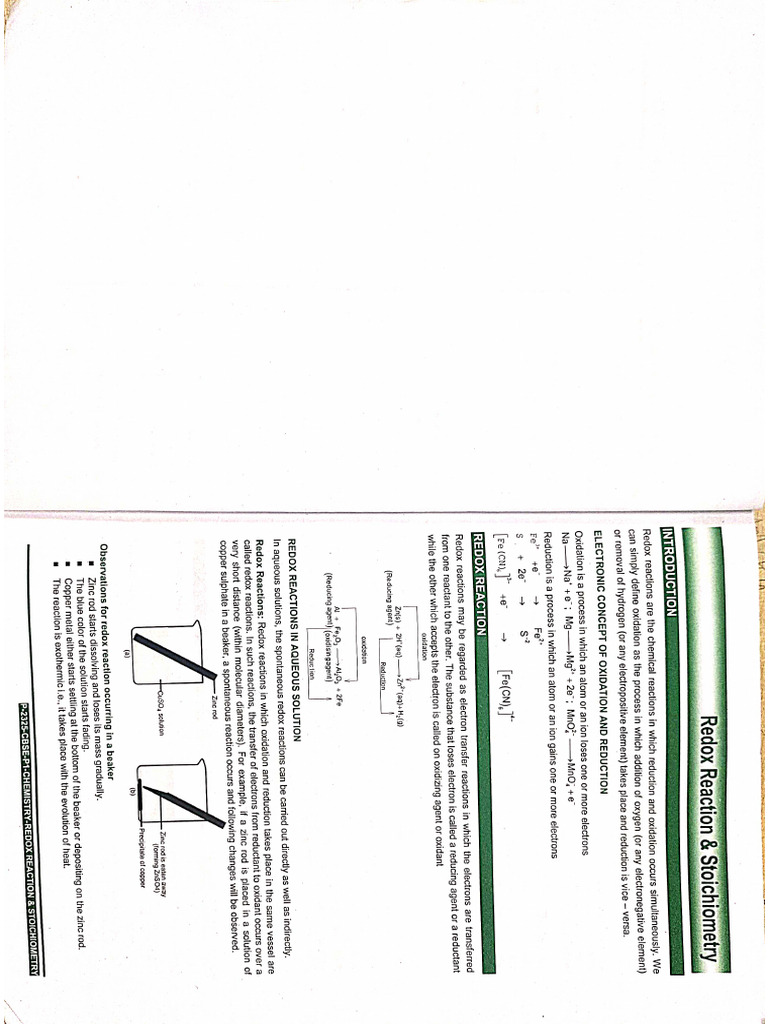 Fiitjee Redox Module 2023 | PDF