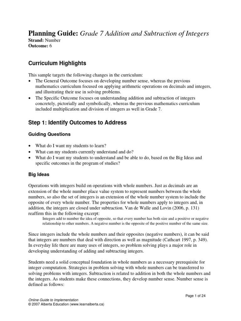integers | PDF | Numbers | Integer