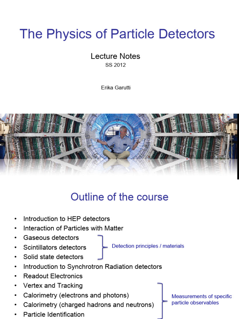 L1 Introduction HEPdetectors | PDF | Particle Physics | Electron