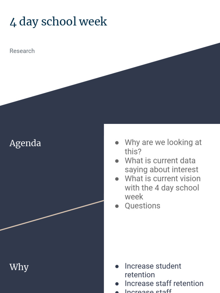 4-Day School Week Presentation | PDF