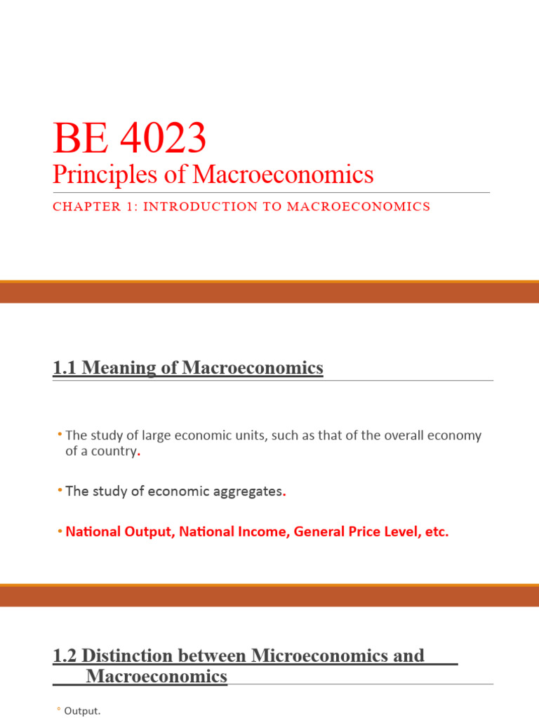 Introduction To Macroeconomics Pdf Macroeconomics Measures Of