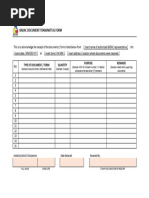 BADAC FORM - Document Transmittal Form | PDF