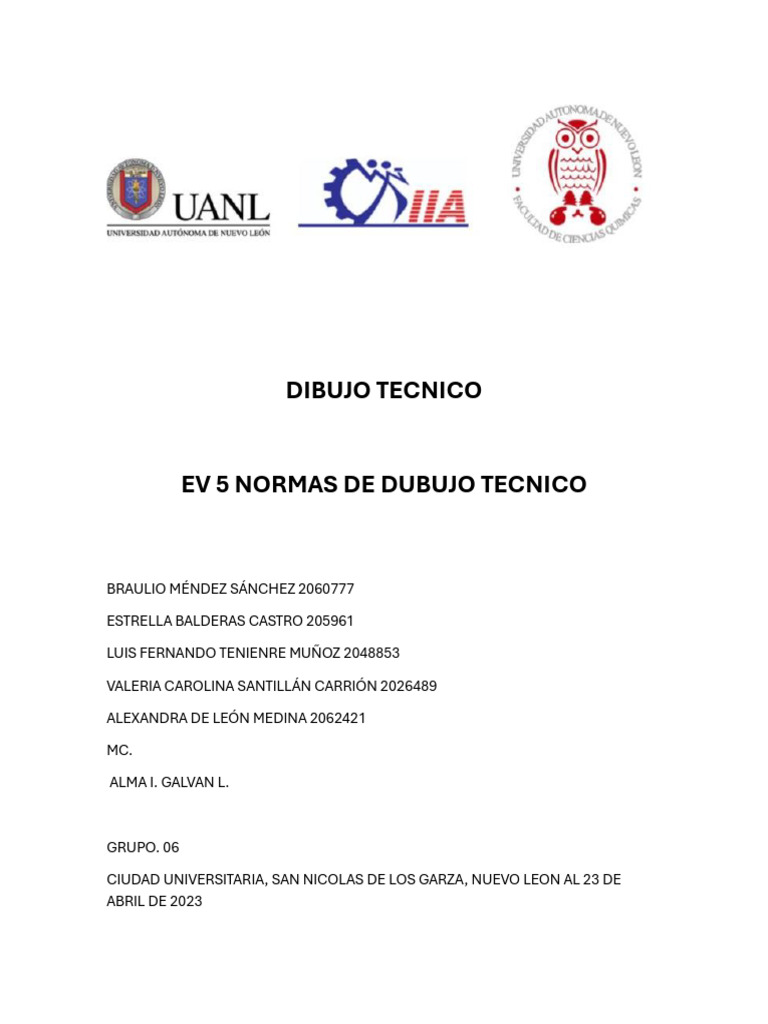 Dibujo Tec Word | PDF | Estandarización | Calidad (comercial)
