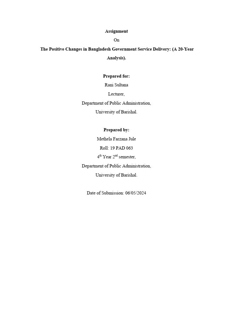 Change Management assignment | PDF | Poverty Reduction | Poverty