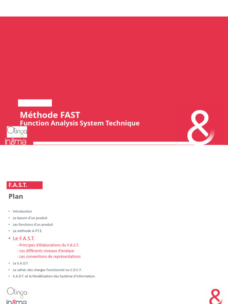 4 Analyse Fonctionnelle Interne SADT FAST Et Modélisation de Système ...