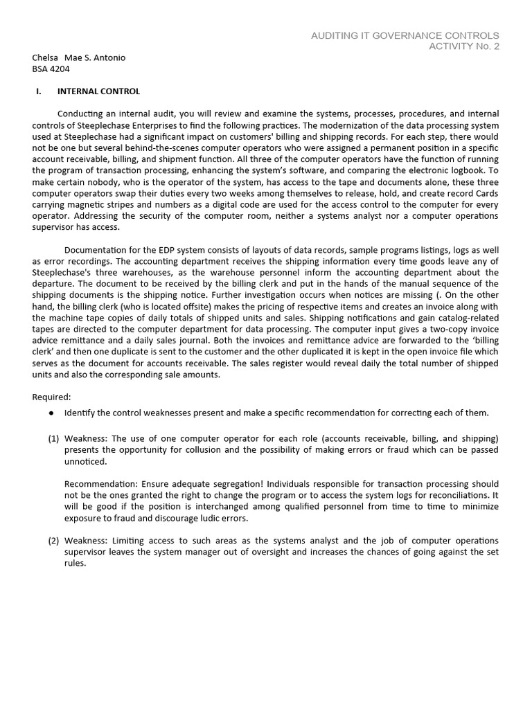 IT Governance Audit Insights | PDF | Audit | Backup