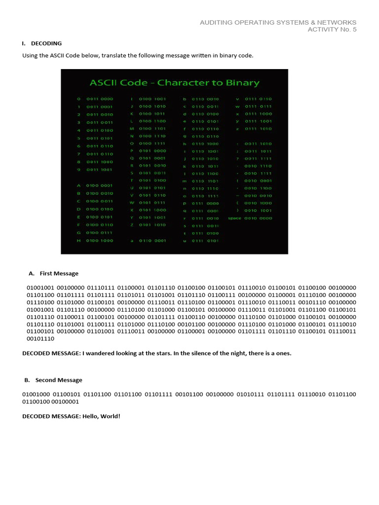 Activity 5 - Auditing OS & Network | PDF