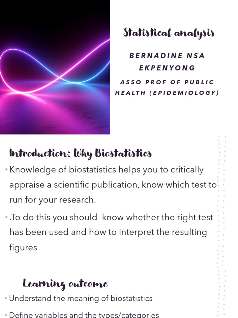 MODULE 1 Introduction To BIOSTAT | PDF | Statistics | Standard Deviation